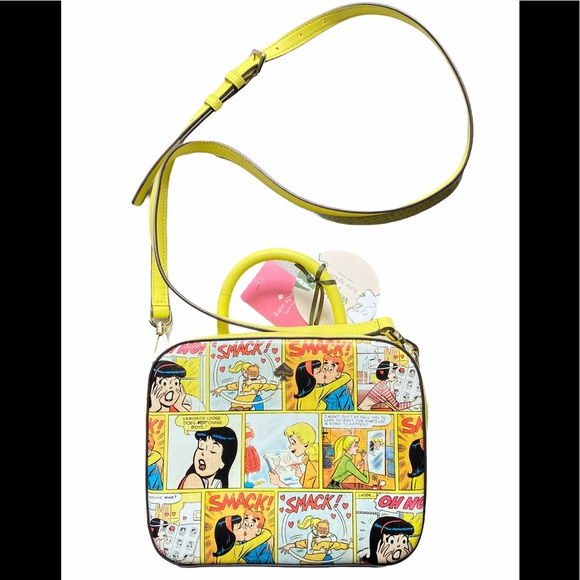 kate spade | Bags | Kate Spade Yellow Comic Print Crossbody Bag | Poshmark